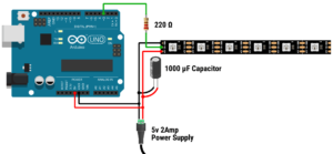How to Control WS2812B Addressable RGB LEDs using Arduino